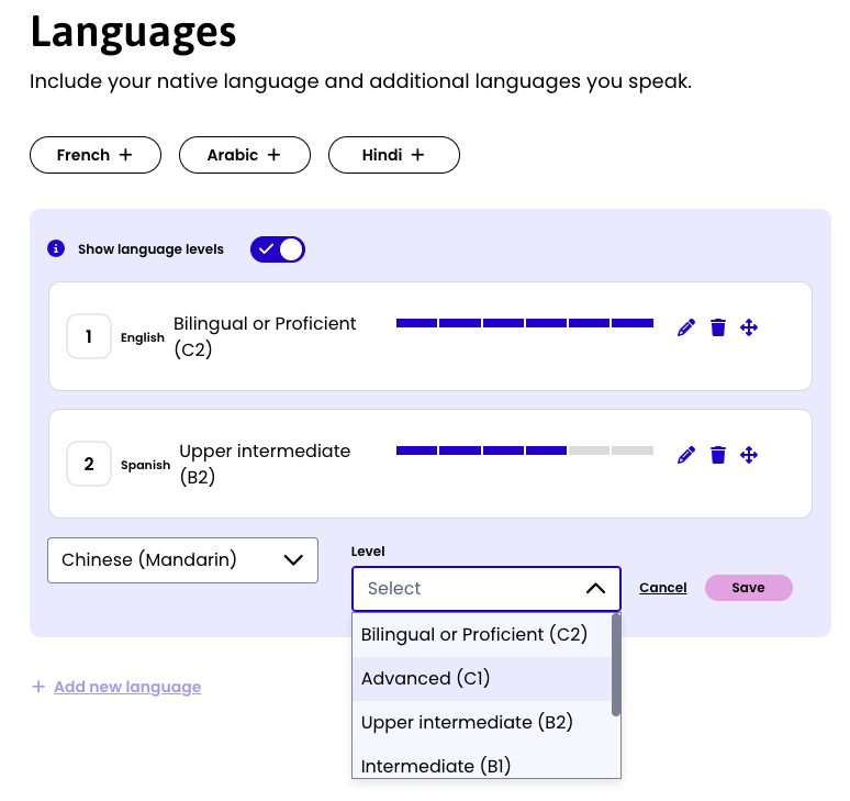 How to List Language Skills on Your Resume
