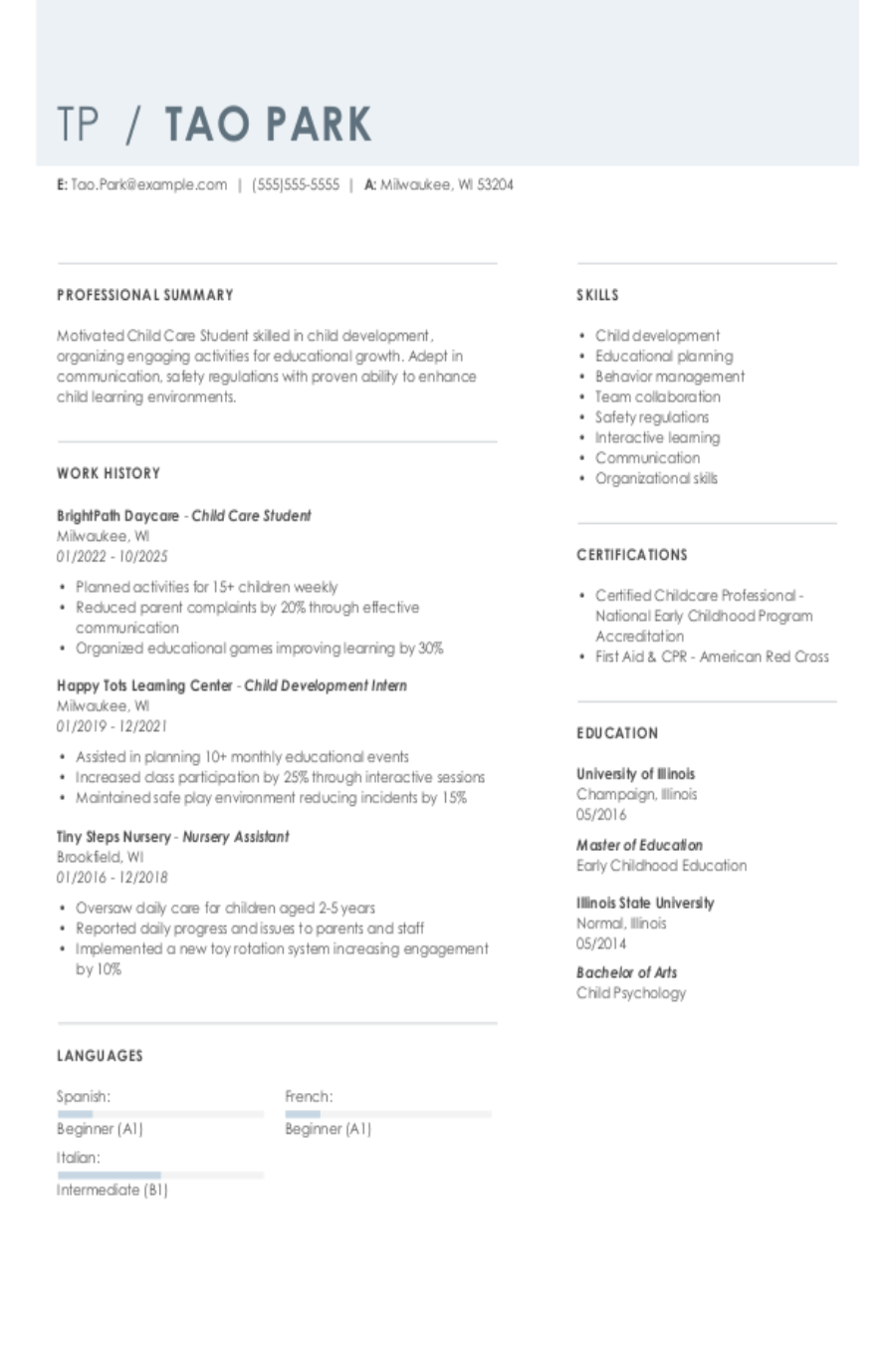 Resume For Child Pediatric Nurse Resume: Examples And Top Skills For