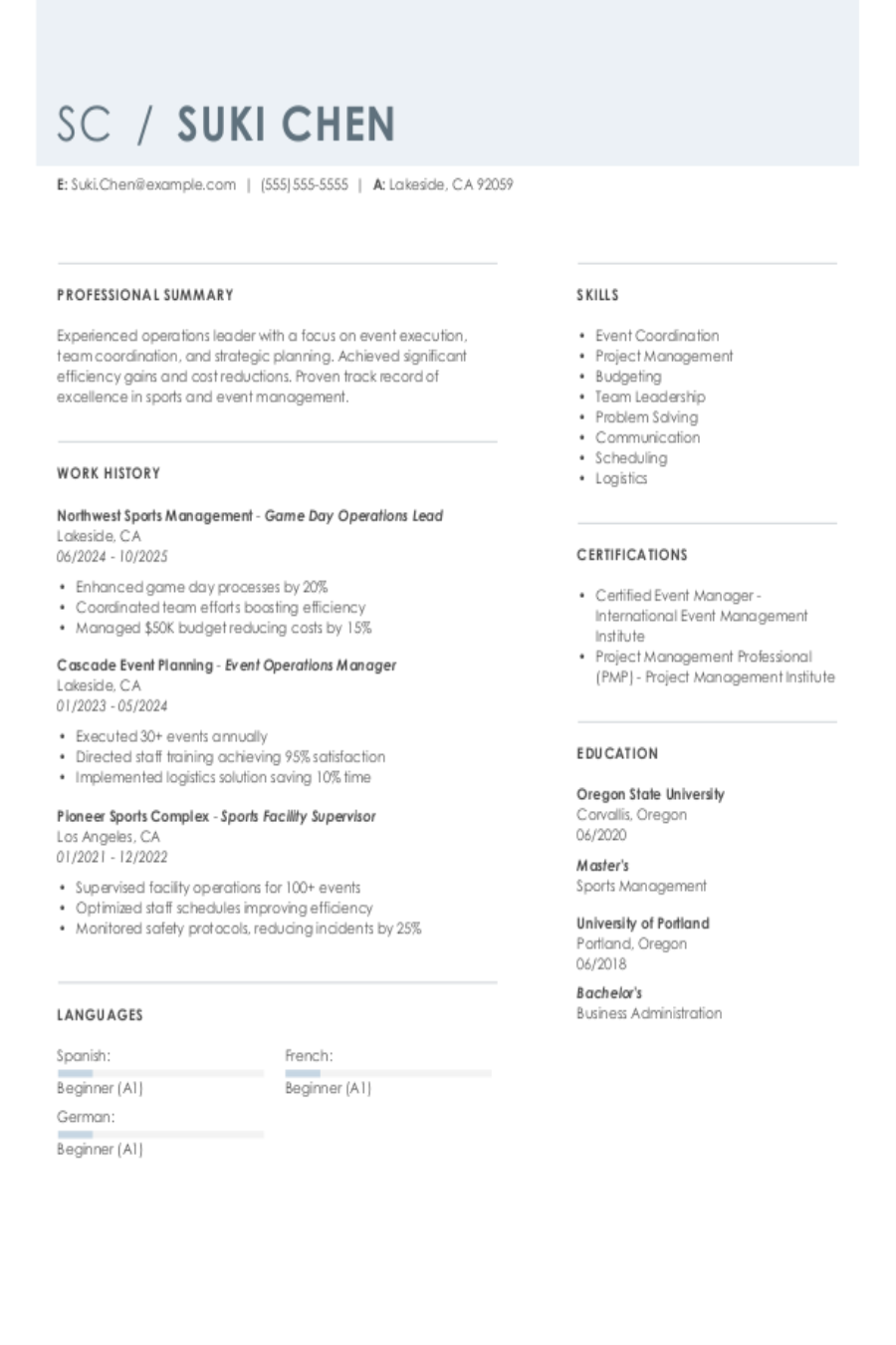 4 Game Day Operations Lead Resume Examples, Templates, & Tips for 2026