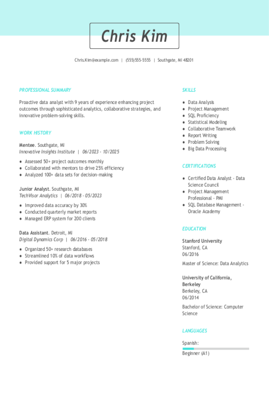 4 Mentee Resume Examples, Templates, & Tips for 2026