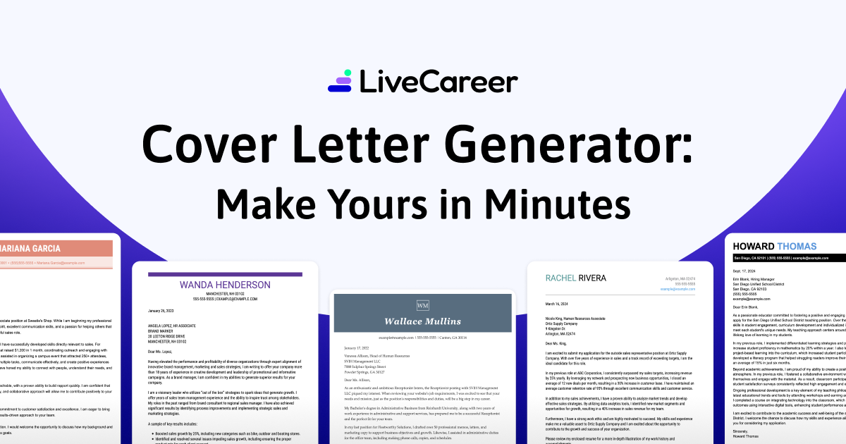 Cover Letter Generator: Create Your Letter in Minutes