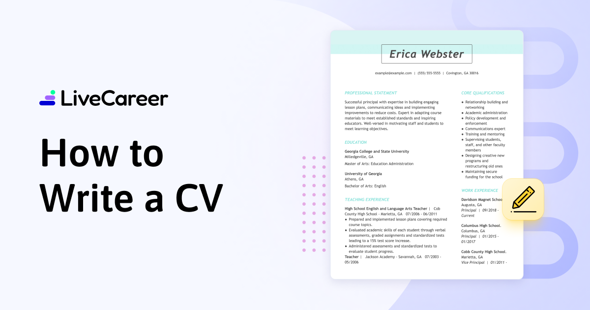 How to Write a CV: Step by Step Guide With Examples