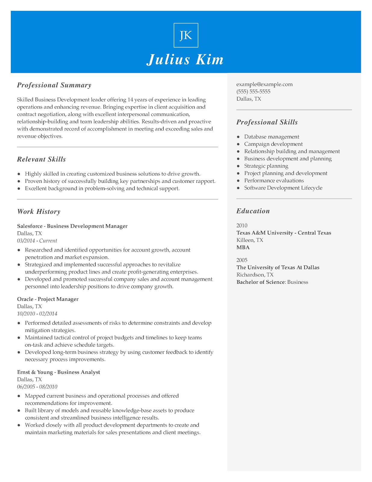 Resume Combination