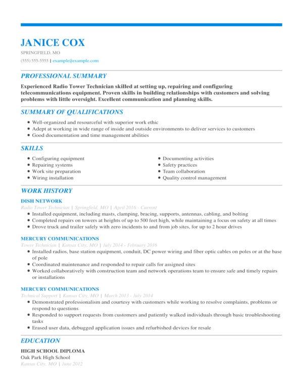 Radio Sales Resume Examples