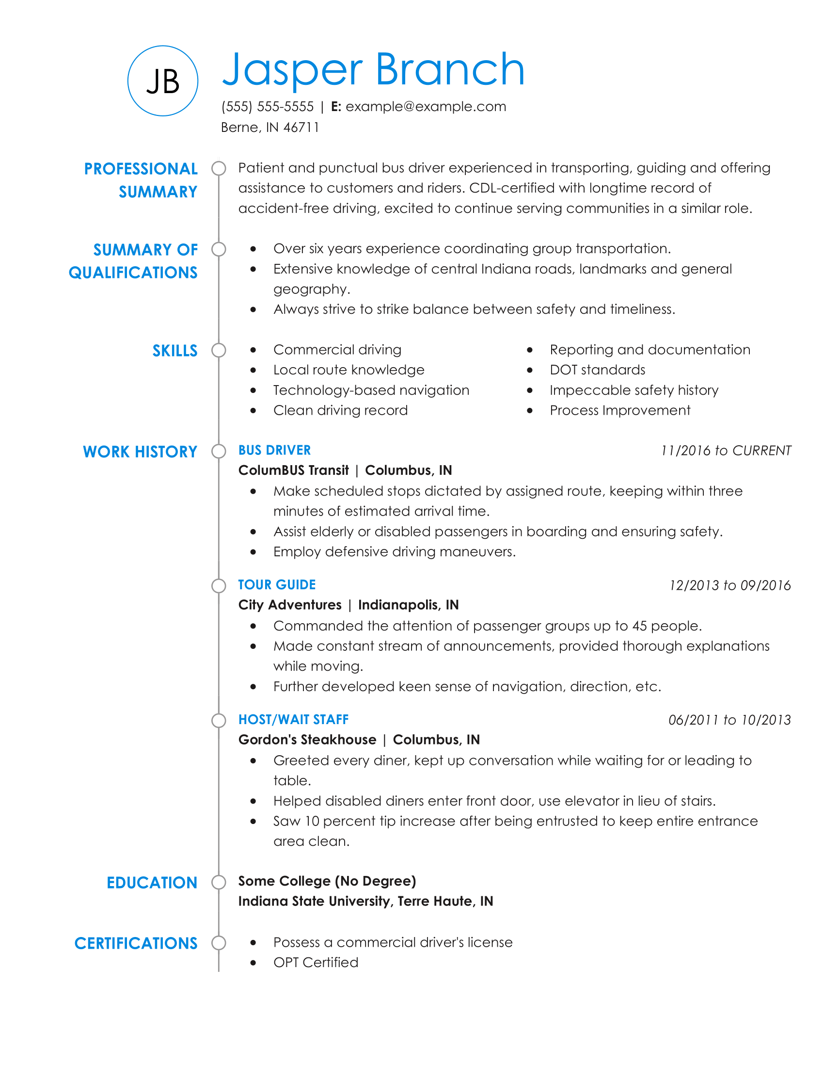 Driver Cv Sample Kenya Curriculum Vitae Template