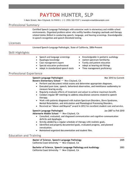 Slp Resume Examples Deenajungshopping8 Slp Resume Examples Deenajungshopping8