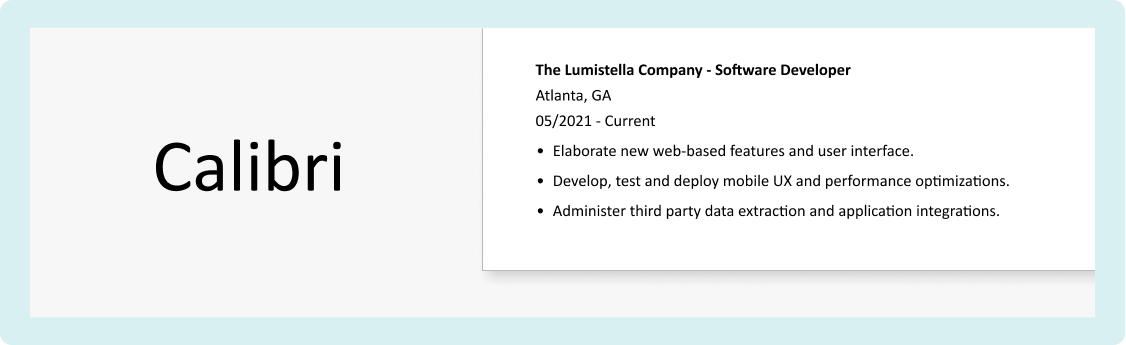 Best Resume Fonts and Size in 2023 | LiveCareer