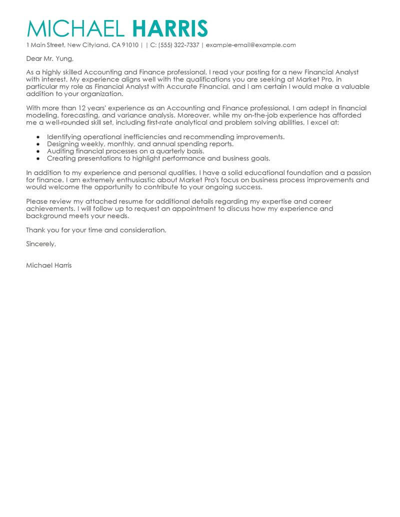 13 Cover Letter For Accounting Job Cover Letter Example Cover 