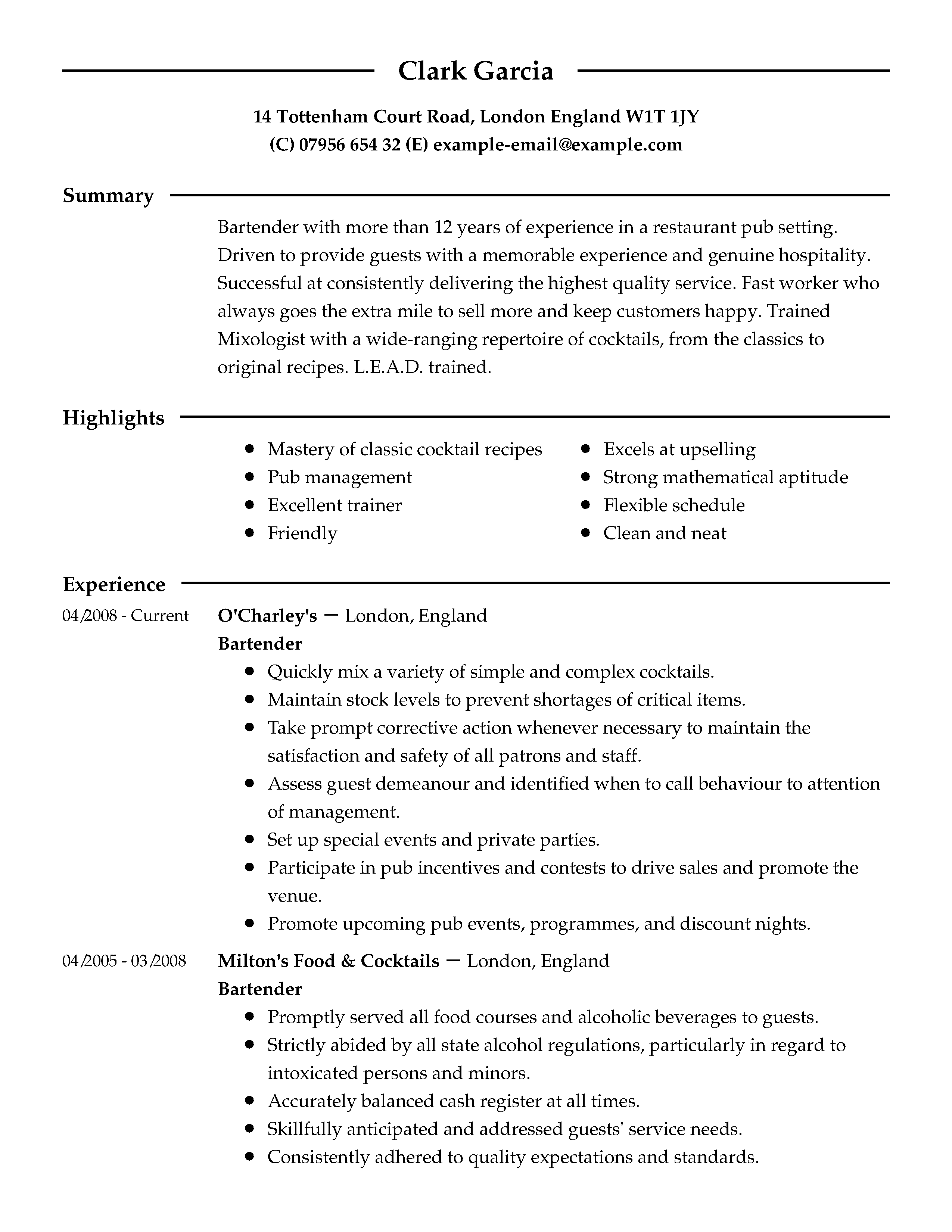 Sample Special Skills In Resume